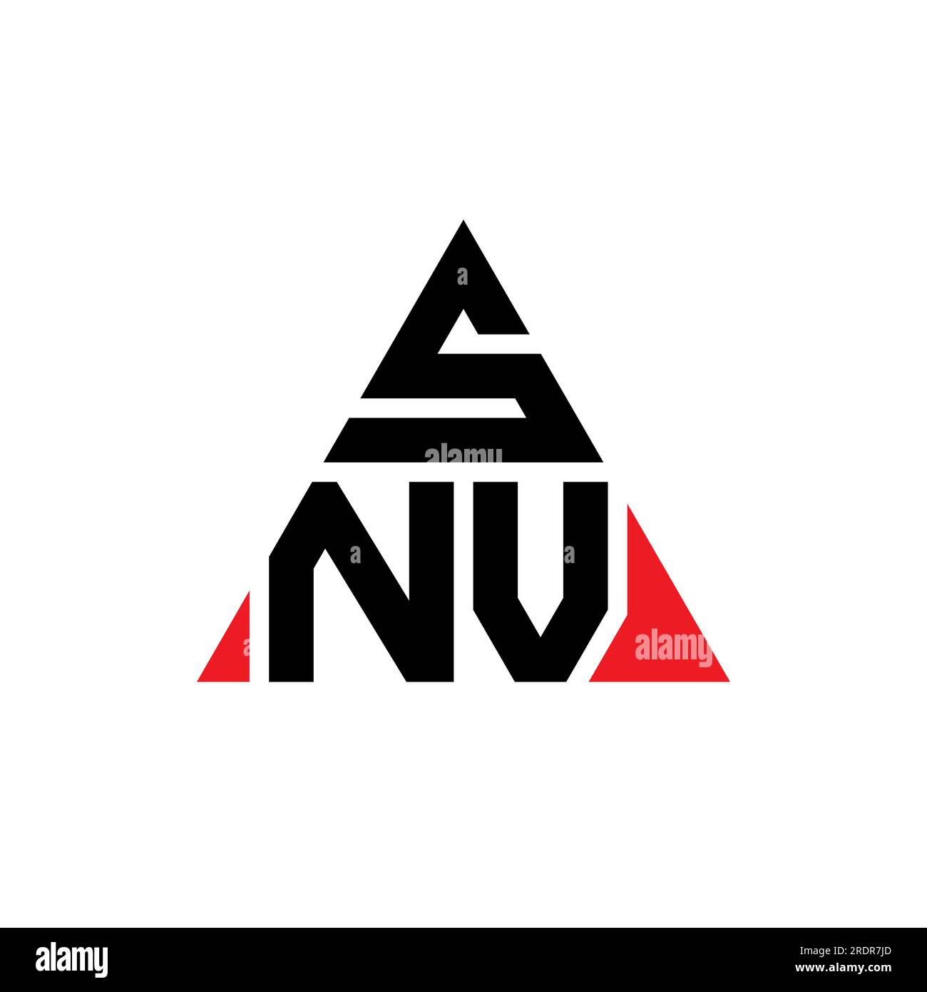 SNV triangle letter logo design with triangle shape. SNV triangle logo ...