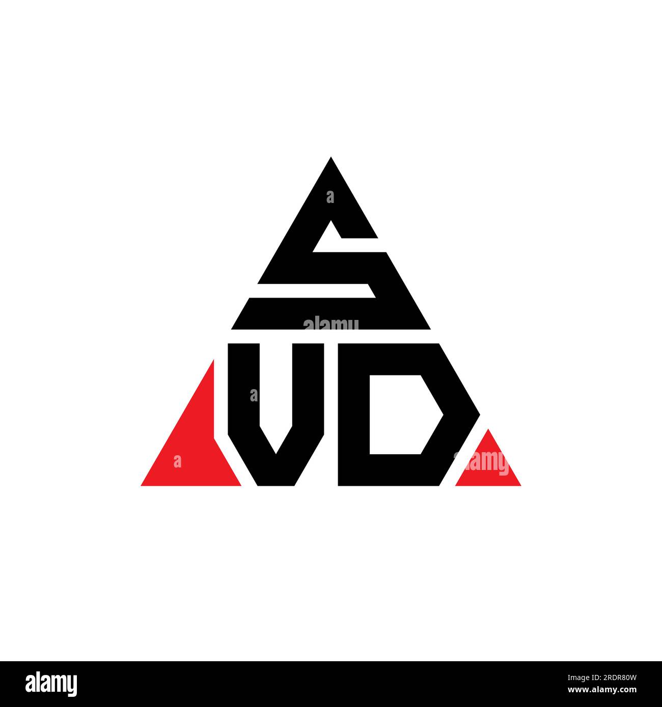 SVD triangle letter logo design with triangle shape. SVD triangle logo ...