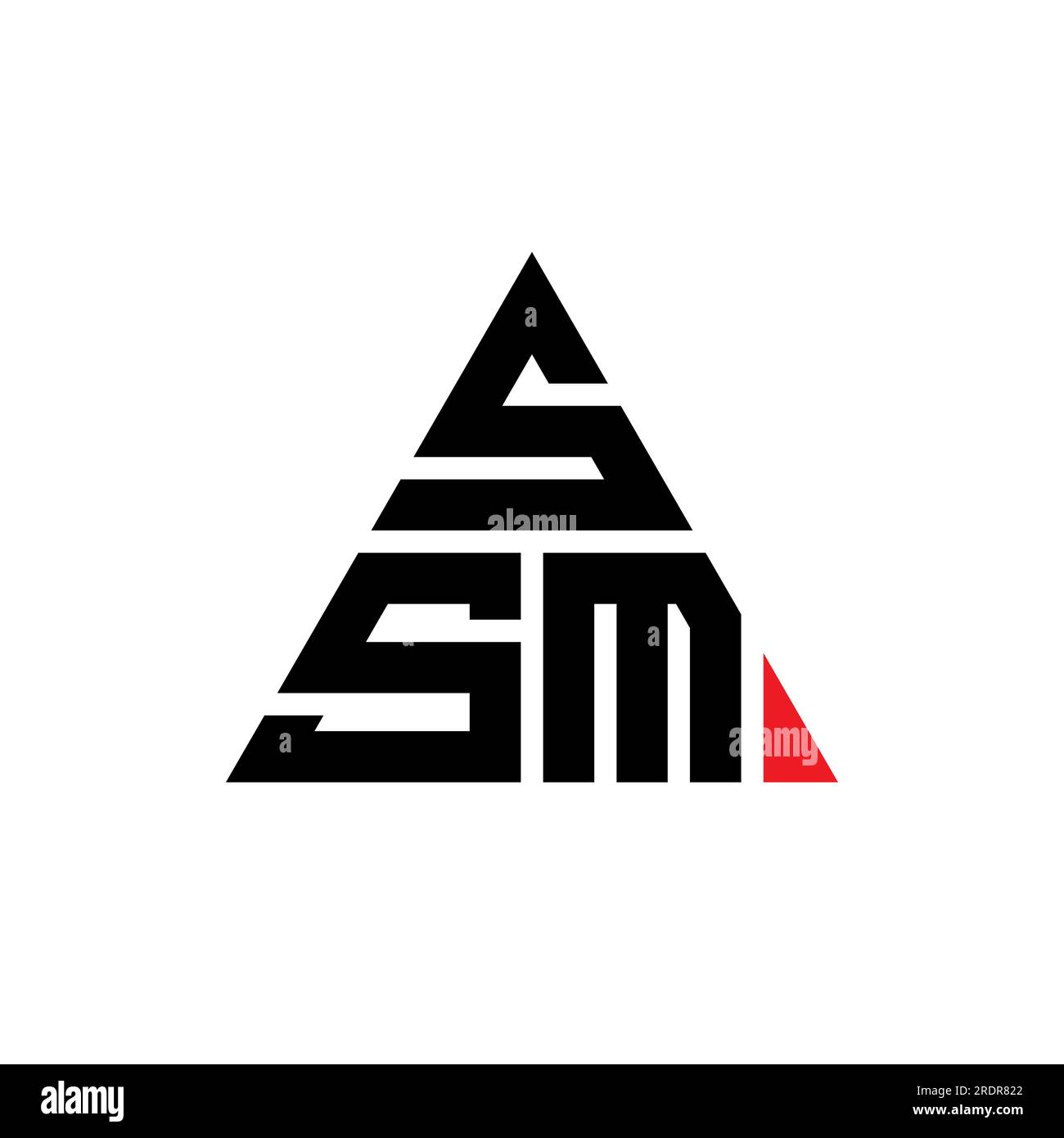 SSM triangle letter logo design with triangle shape. SSM triangle logo ...