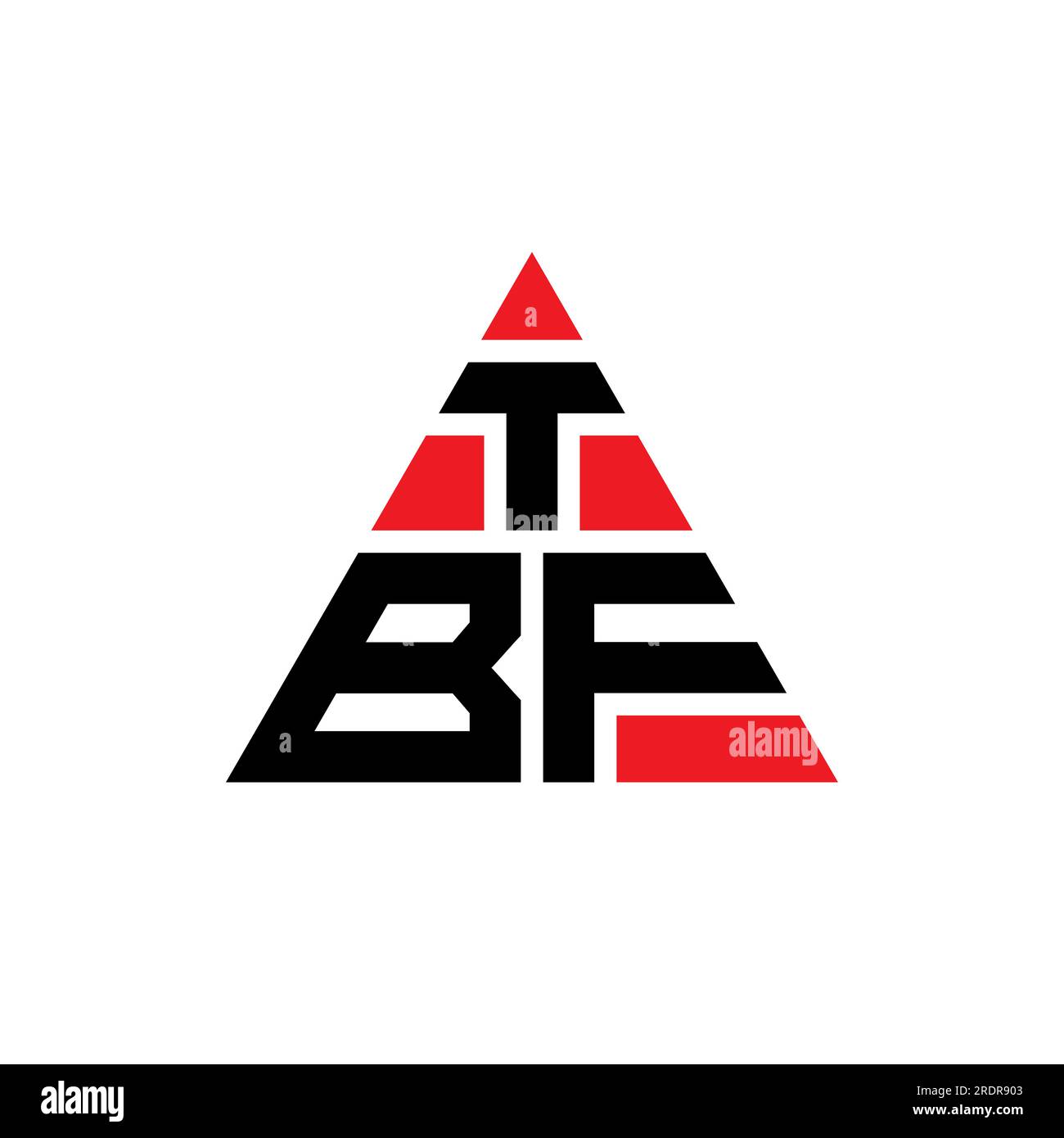 TBF triangle letter logo design with triangle shape. TBF triangle logo ...
