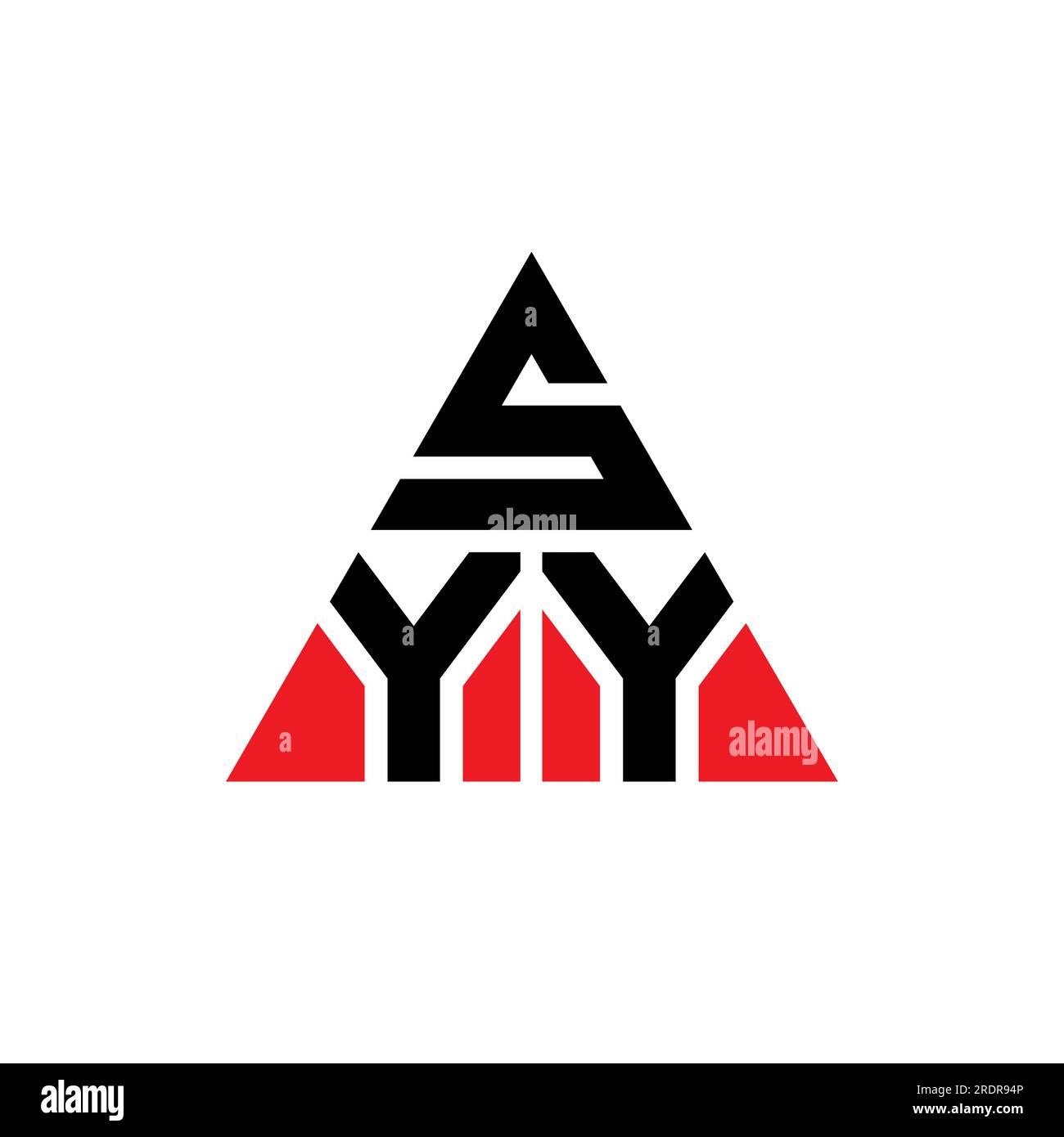 SYY triangle letter logo design with triangle shape. SYY triangle logo ...