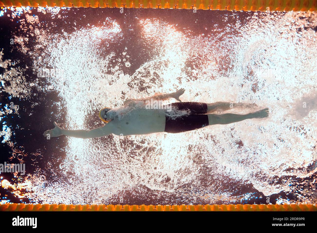 Samuel Short, of Australia, competes in the men's 400m freestyle final ...
