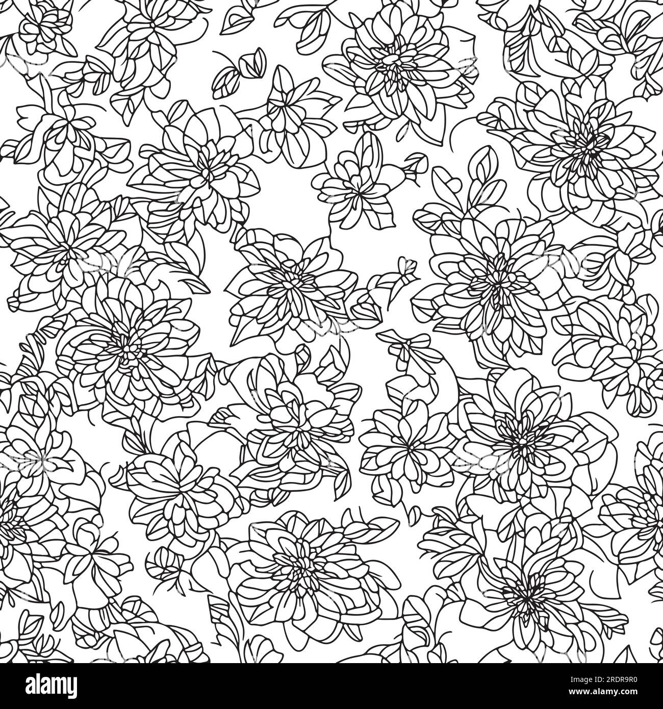 Flower wallpaper Cut Out Stock Images & Pictures - Alamy