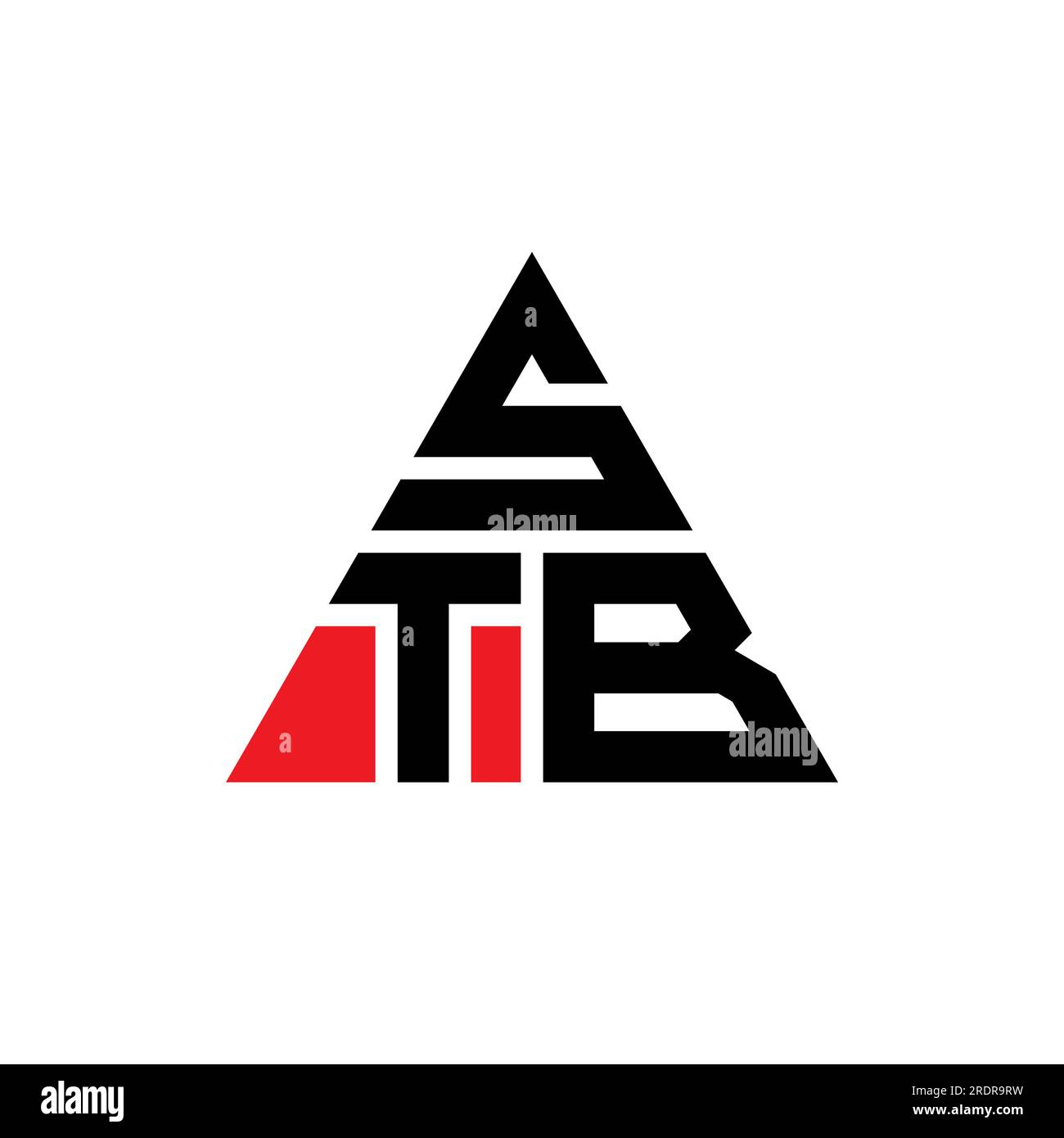 STB triangle letter logo design with triangle shape. STB triangle logo ...