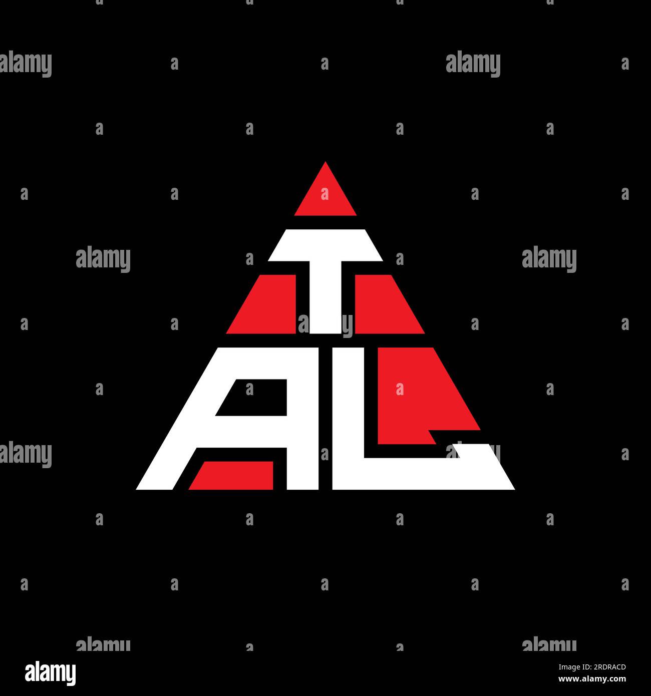 TAL triangle letter logo design with triangle shape. TAL triangle logo ...