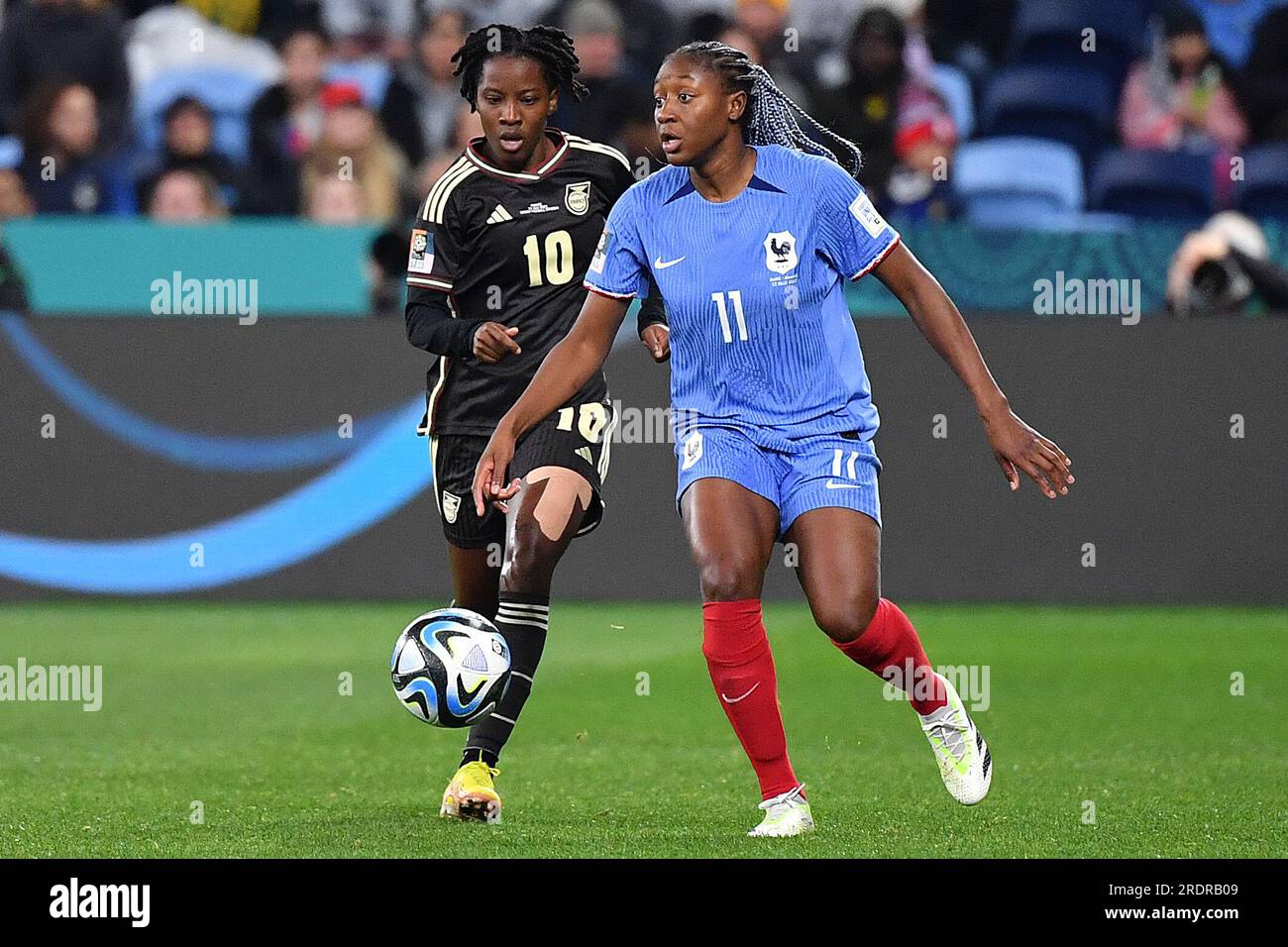 Sydney, Australia. 23rd July, 2023. Kadidiatou Diani of France (right ...