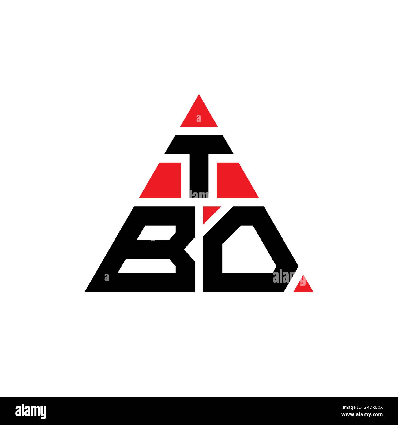 TBO triangle letter logo design with triangle shape. TBO triangle logo ...