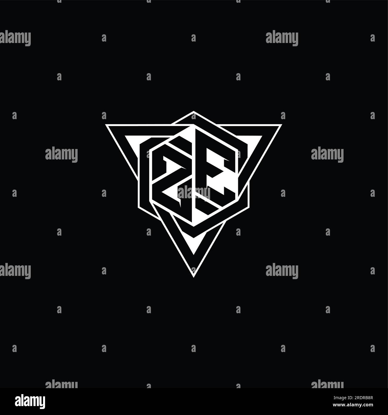 Ze modern logo hi-res stock photography and images - Alamy