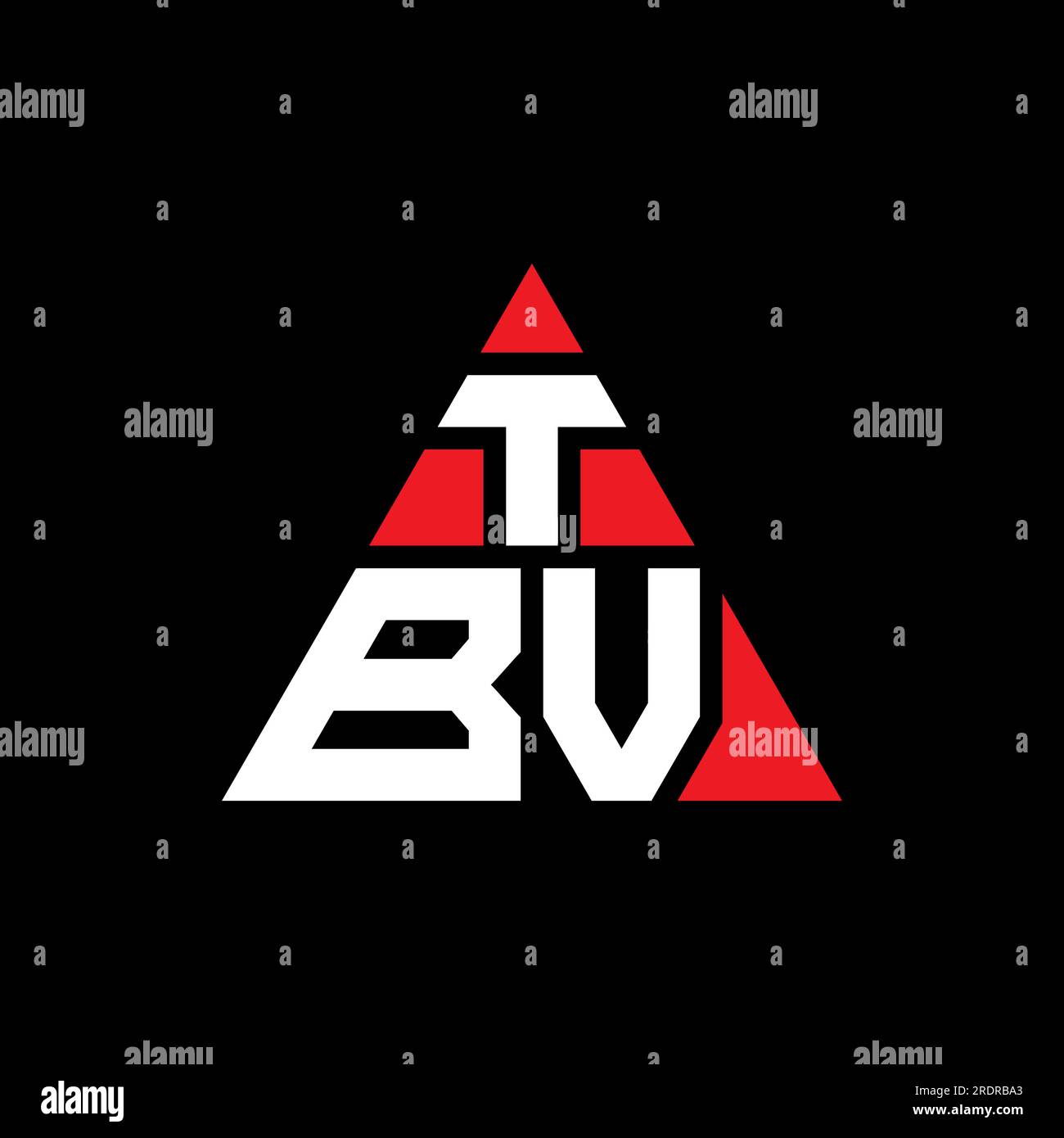 TBV triangle letter logo design with triangle shape. TBV triangle logo ...