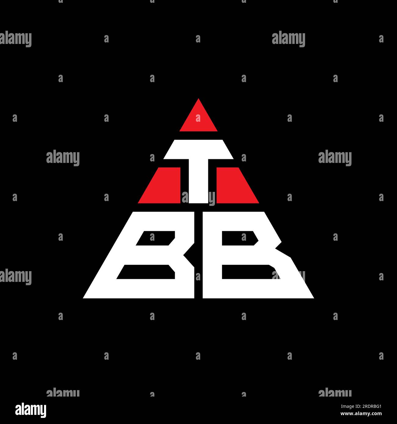TBB triangle letter logo design with triangle shape. TBB triangle logo ...