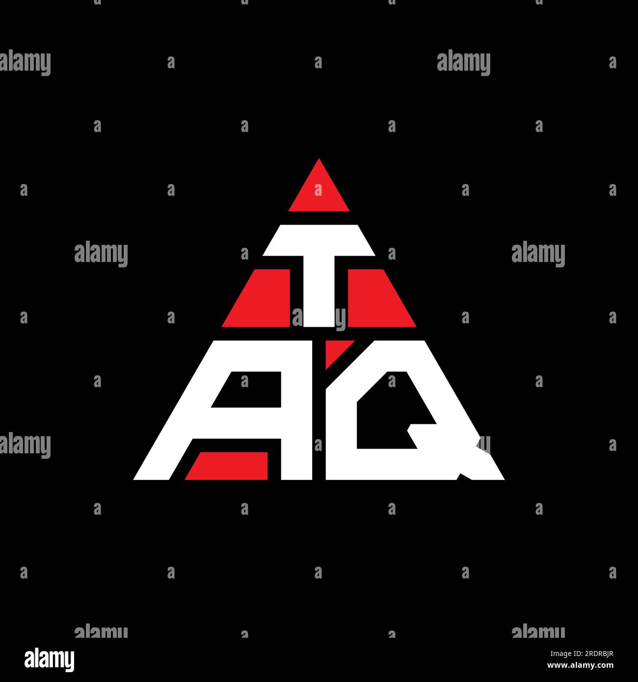 TAQ triangle letter logo design with triangle shape. TAQ triangle logo design monogram. TAQ ...