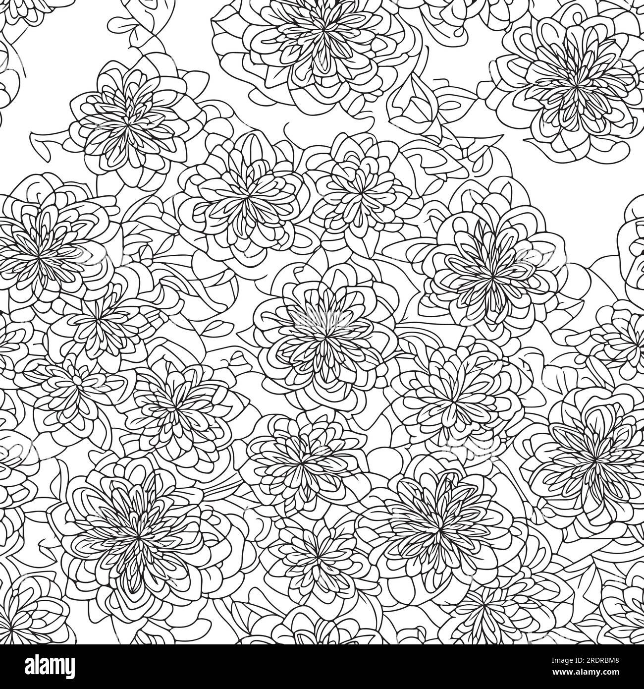 Wallpaper daisy flower Stock Vector Images - Alamy