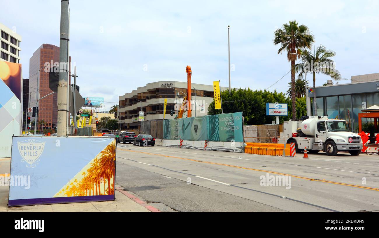 Beverly Hills, California: Wilshire/La Cienega Metro Station, D Line ...