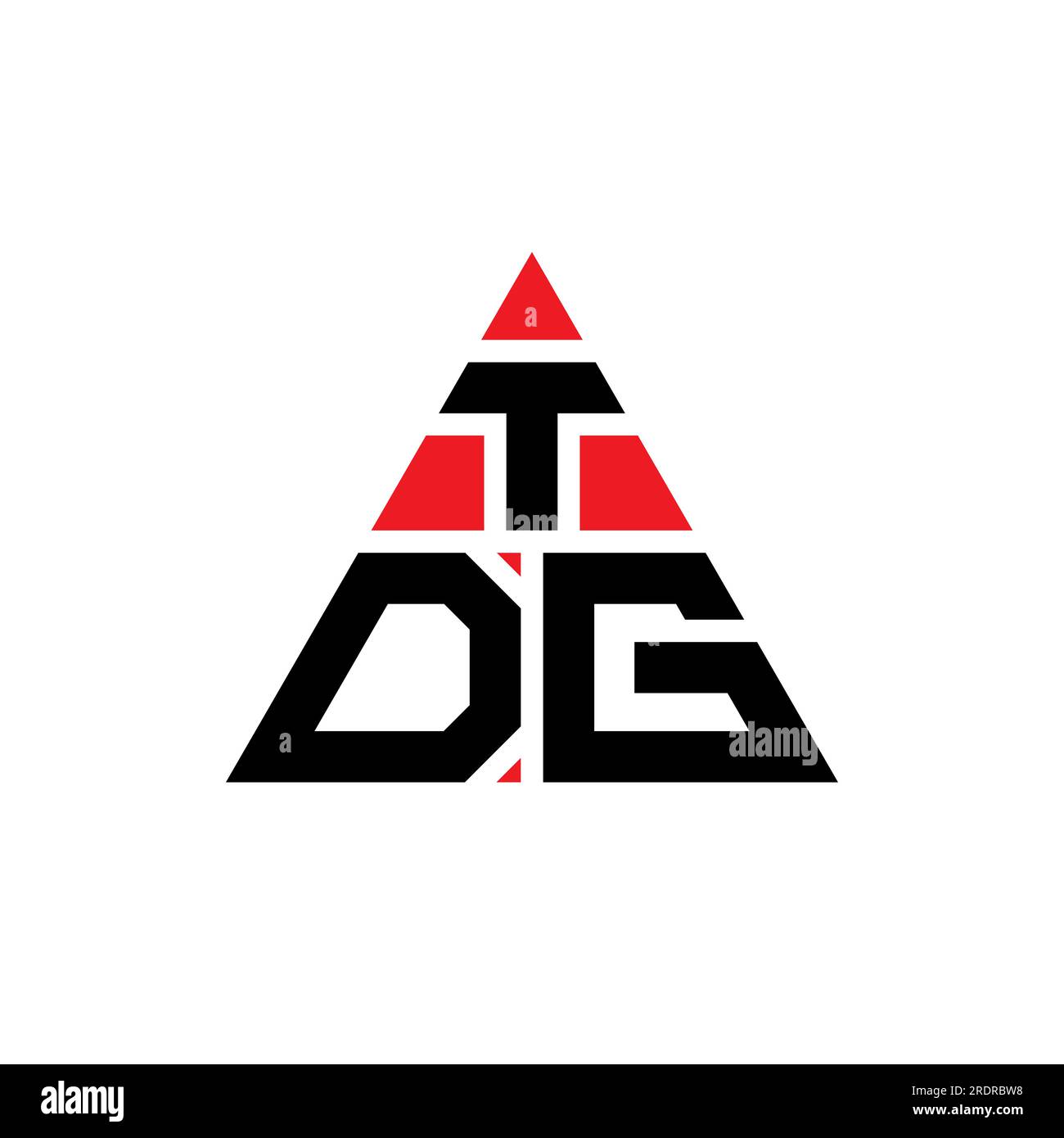 TDG triangle letter logo design with triangle shape. TDG triangle logo ...