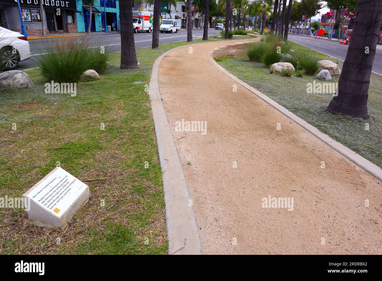 West Hollywood, California: Poetry Walk, a temporary public art ...