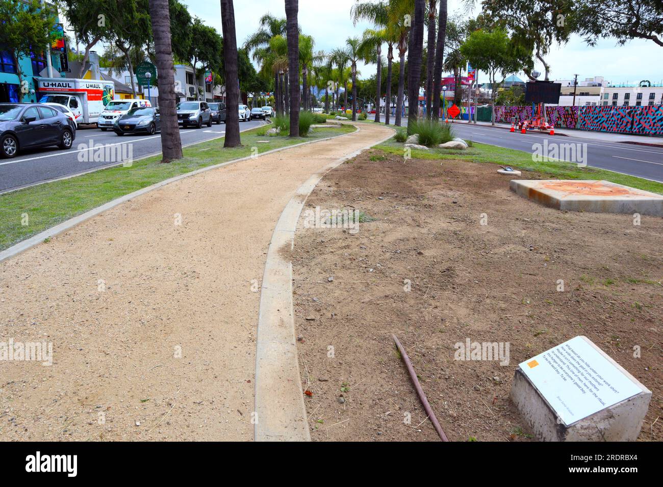 West Hollywood, California: Poetry Walk, a temporary public art ...