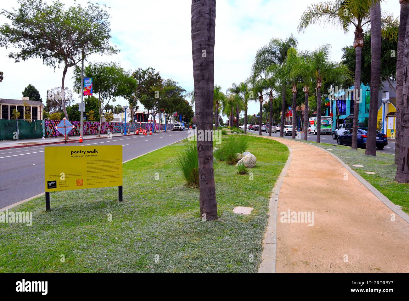 West Hollywood, California: Poetry Walk, a temporary public art ...