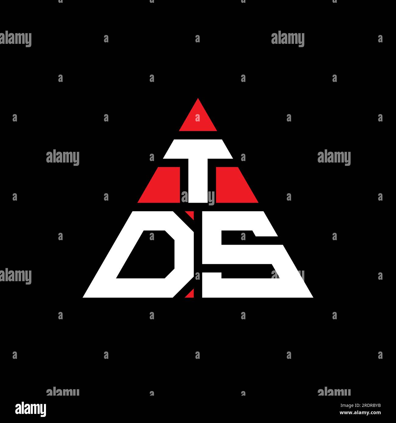 TDS triangle letter logo design with triangle shape. TDS triangle logo ...