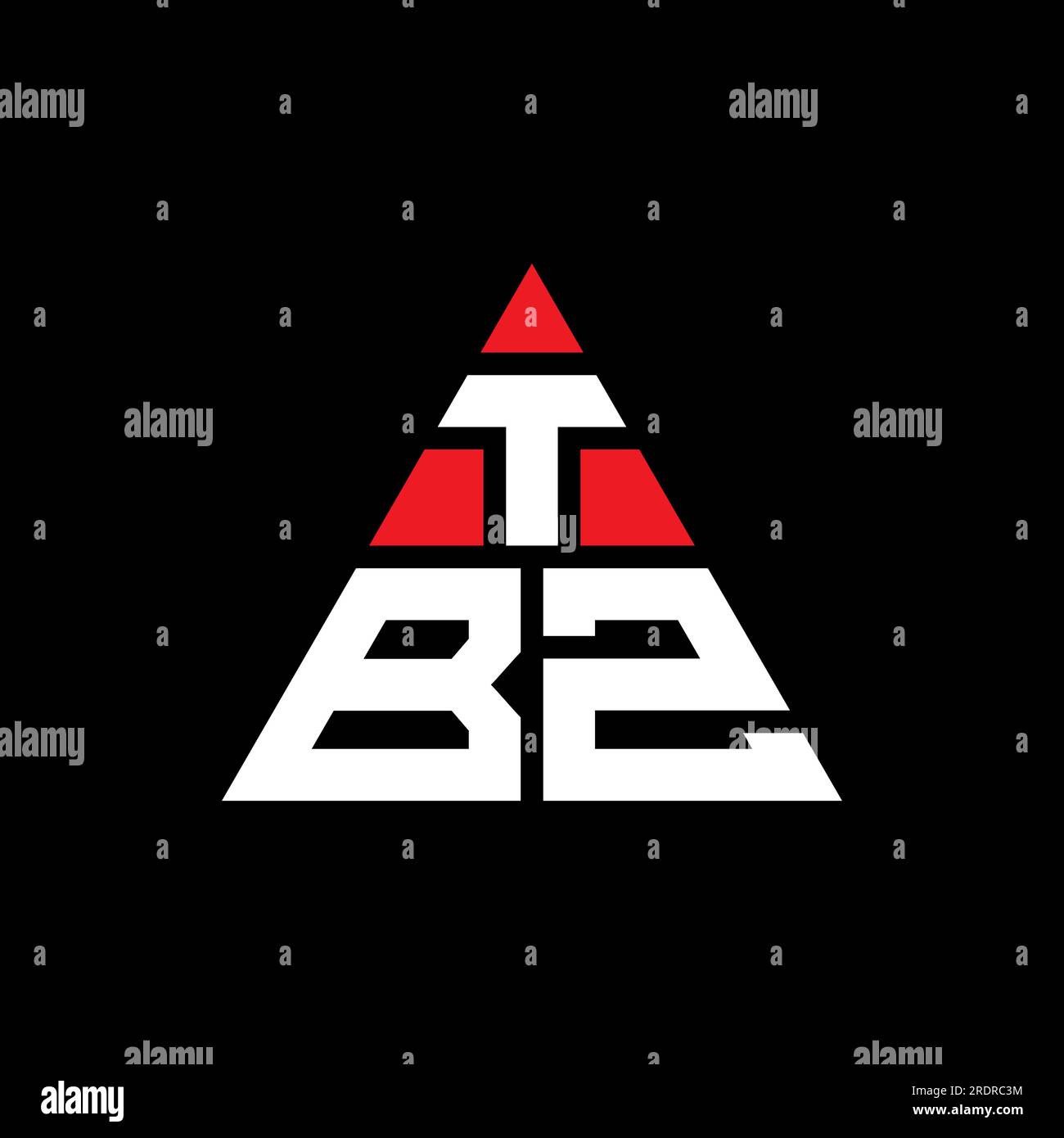 TBZ triangle letter logo design with triangle shape. TBZ triangle logo ...