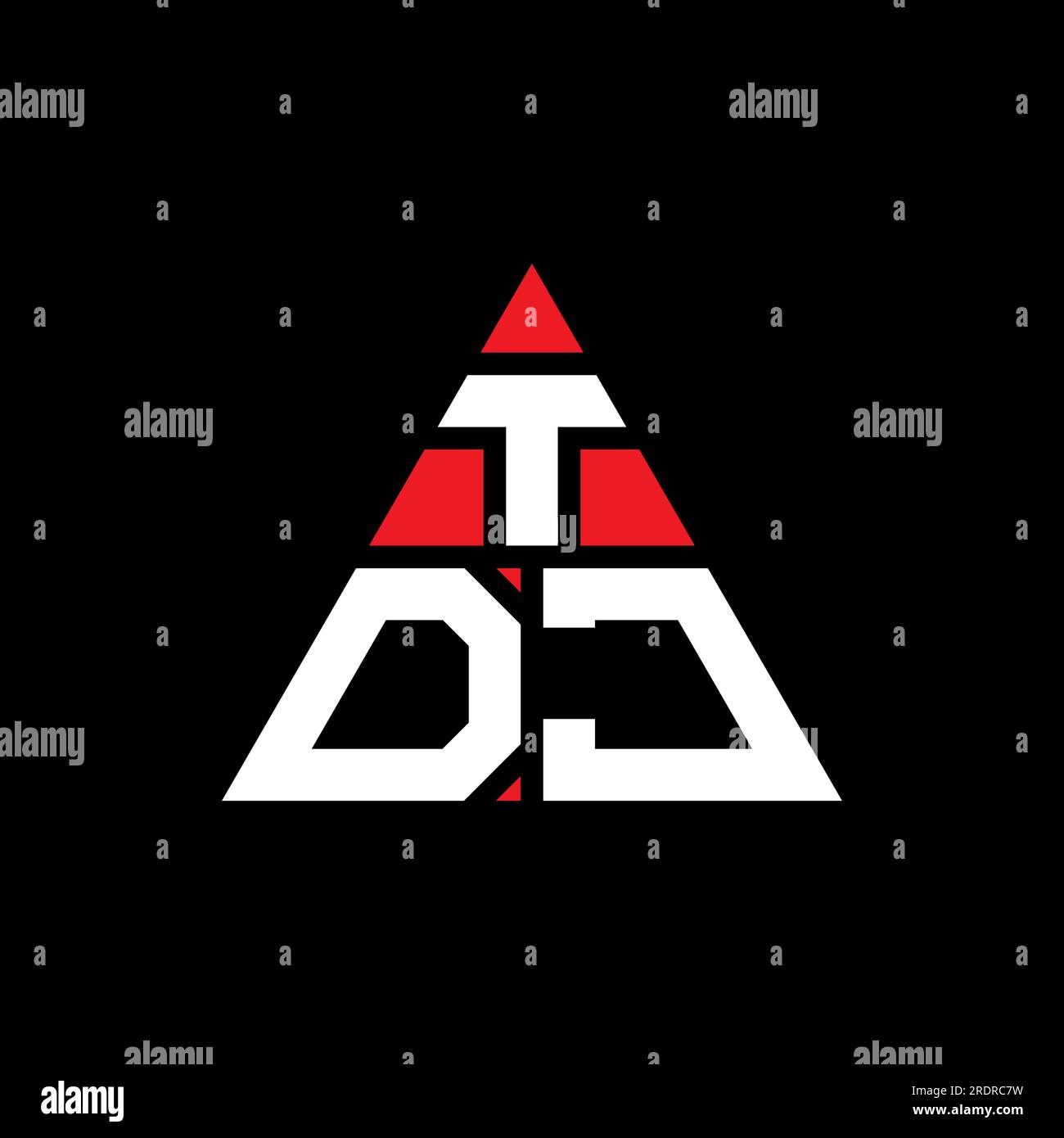 Tdj font Stock Vector Images - Alamy