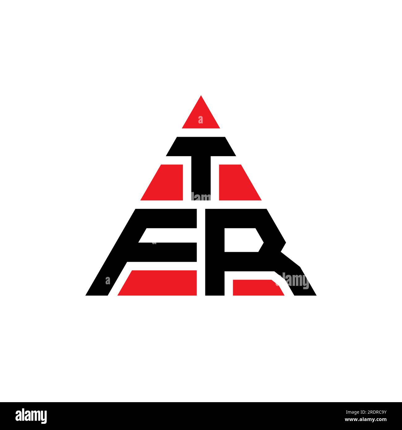 TFR triangle letter logo design with triangle shape. TFR triangle logo ...
