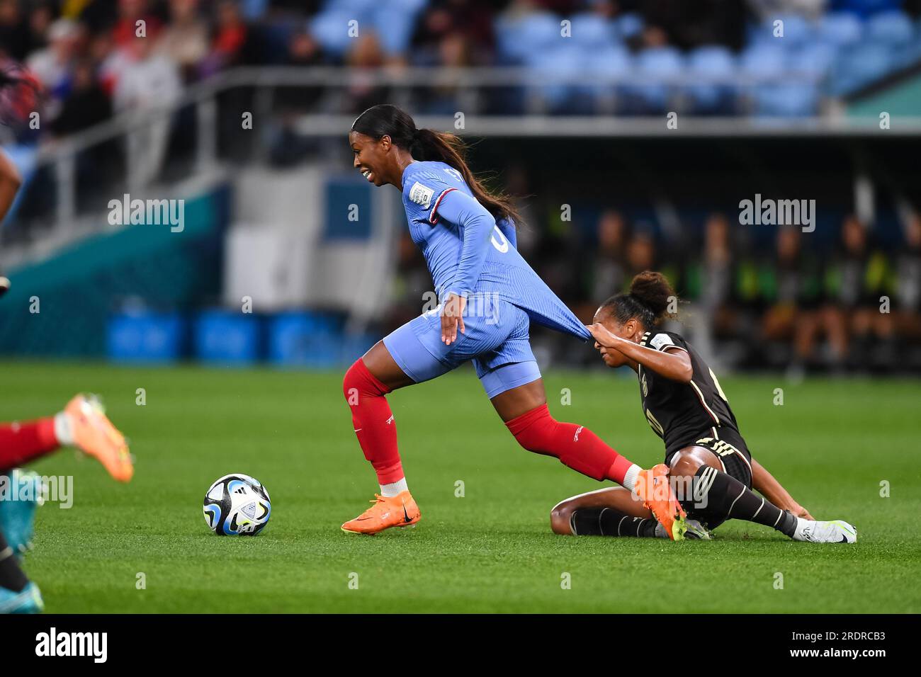 Sydney, Australia, 23 July, 2023. Atlanta Primus of Jamaica holding ...