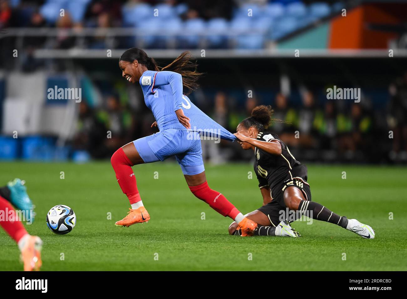 Sydney, Australia, 23 July, 2023. Atlanta Primus of Jamaica holding ...