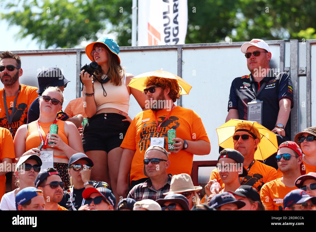 Red bull racing fans in grandstand hi-res stock photography and images ...