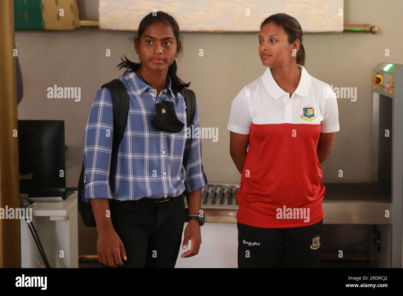 Marufa Akter (L) and Sobhana Mostary (R) as Bangladesh Women Cricket ...