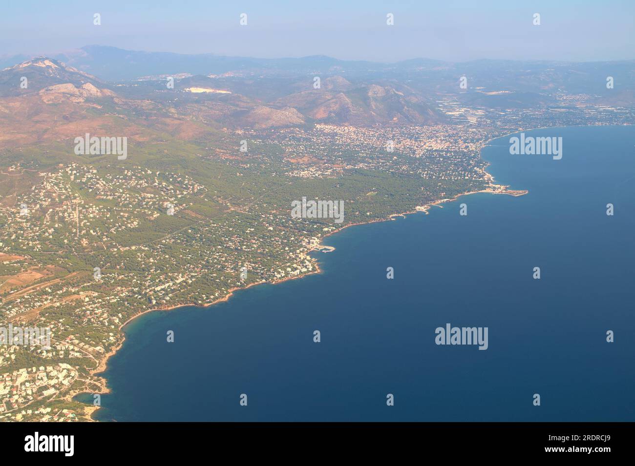 Aerial view of Athens shoreline. Greece Stock Photo - Alamy
