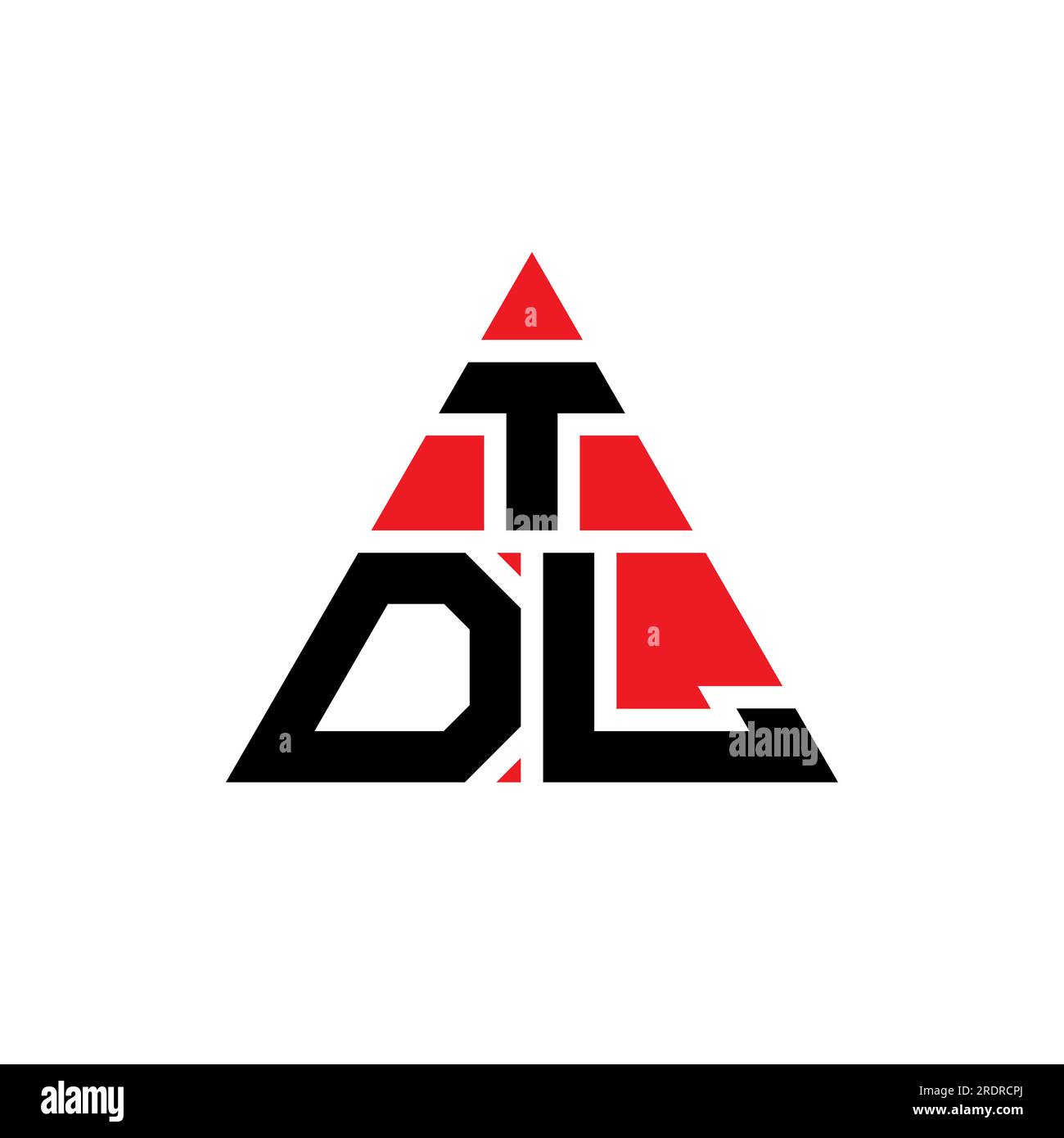TDL triangle letter logo design with triangle shape. TDL triangle logo ...