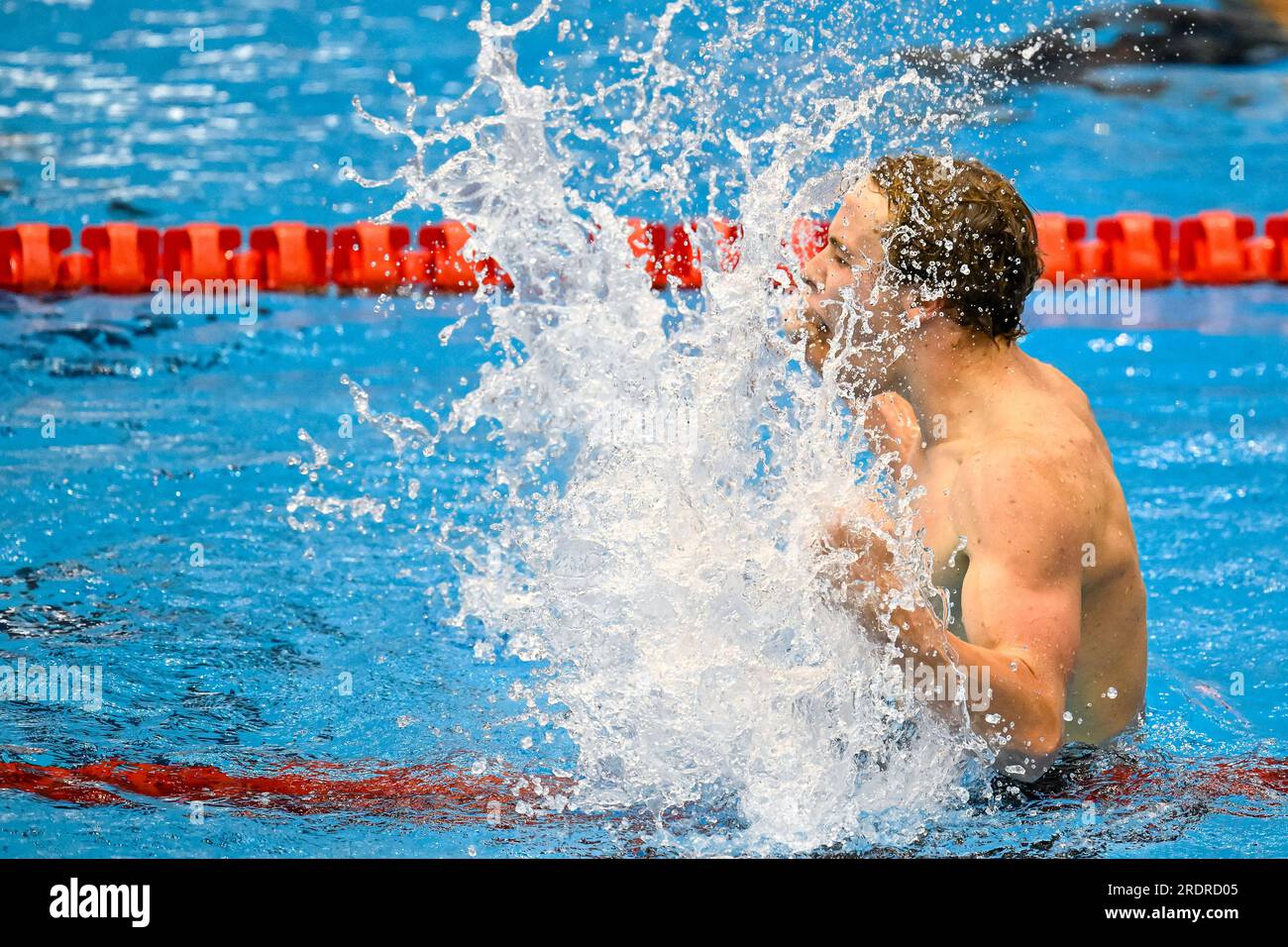 Fukuoka, Japan. 23rd July, 2023. Samuel Short of Australia celebrates ...