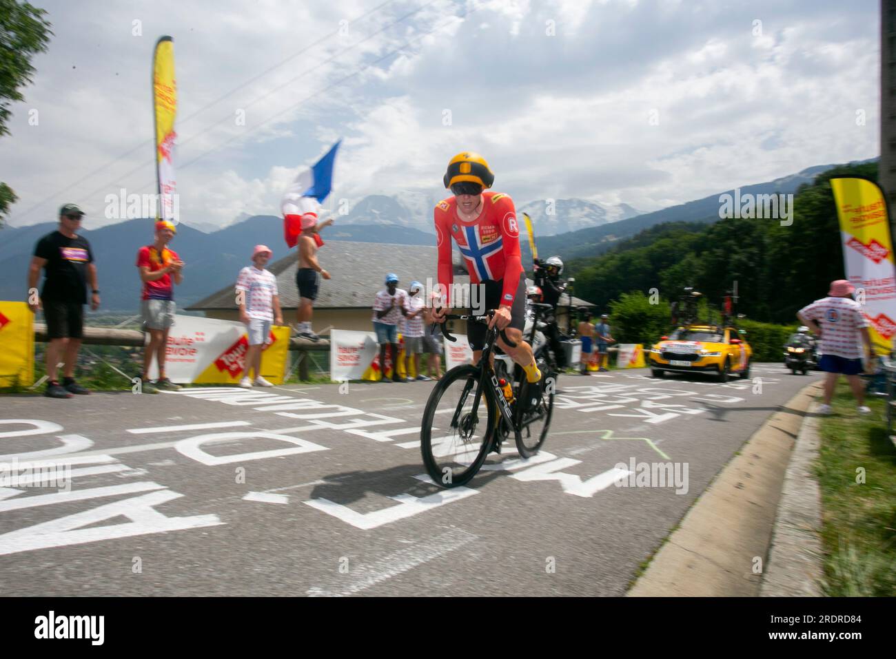 Domancy, France 18th July 2023: JONAS ABRAHAMSEN (UNO-X PRO CYCLING ...