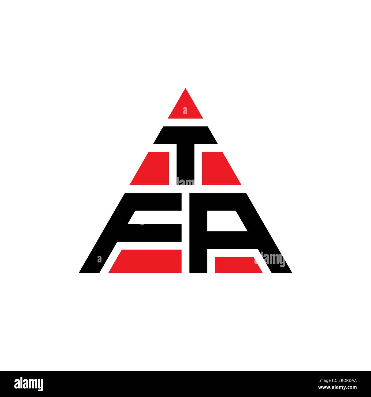 TFA triangle letter logo design with triangle shape. TFA triangle logo ...
