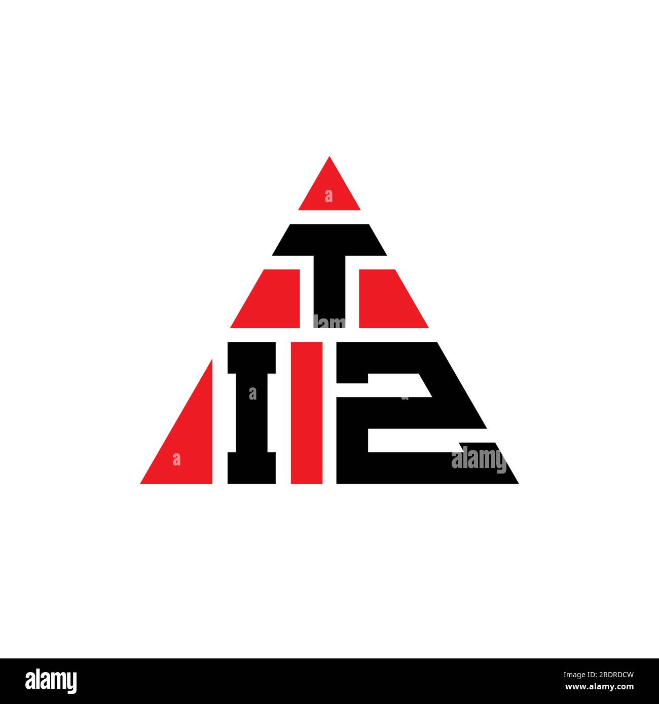 TIZ triangle letter logo design with triangle shape. TIZ triangle logo ...