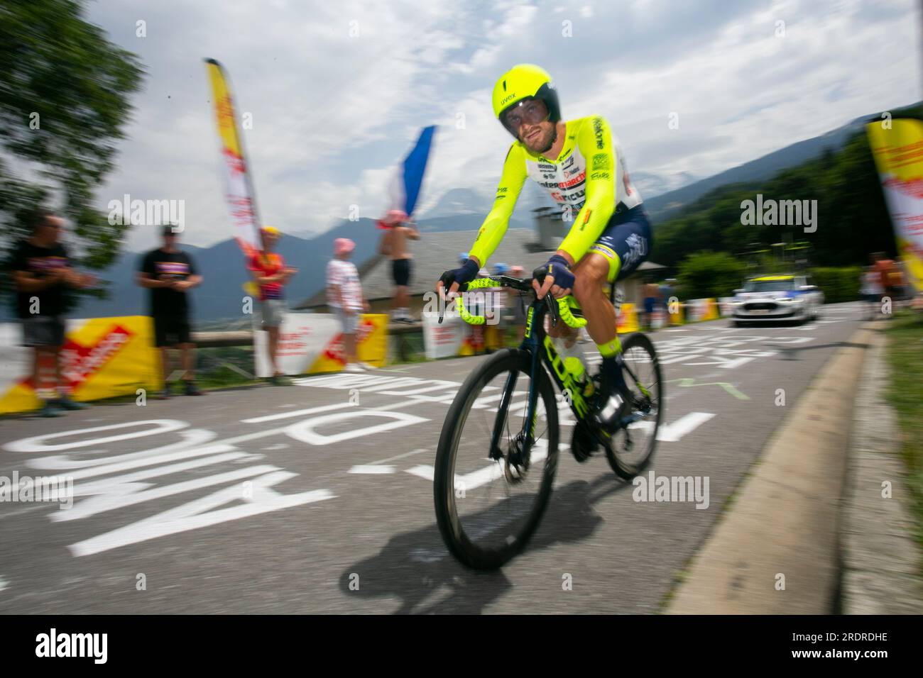 Domancy, France 18th July 2023: ADRIEN PETIT (INTERMARCHÉ - CIRCUS ...