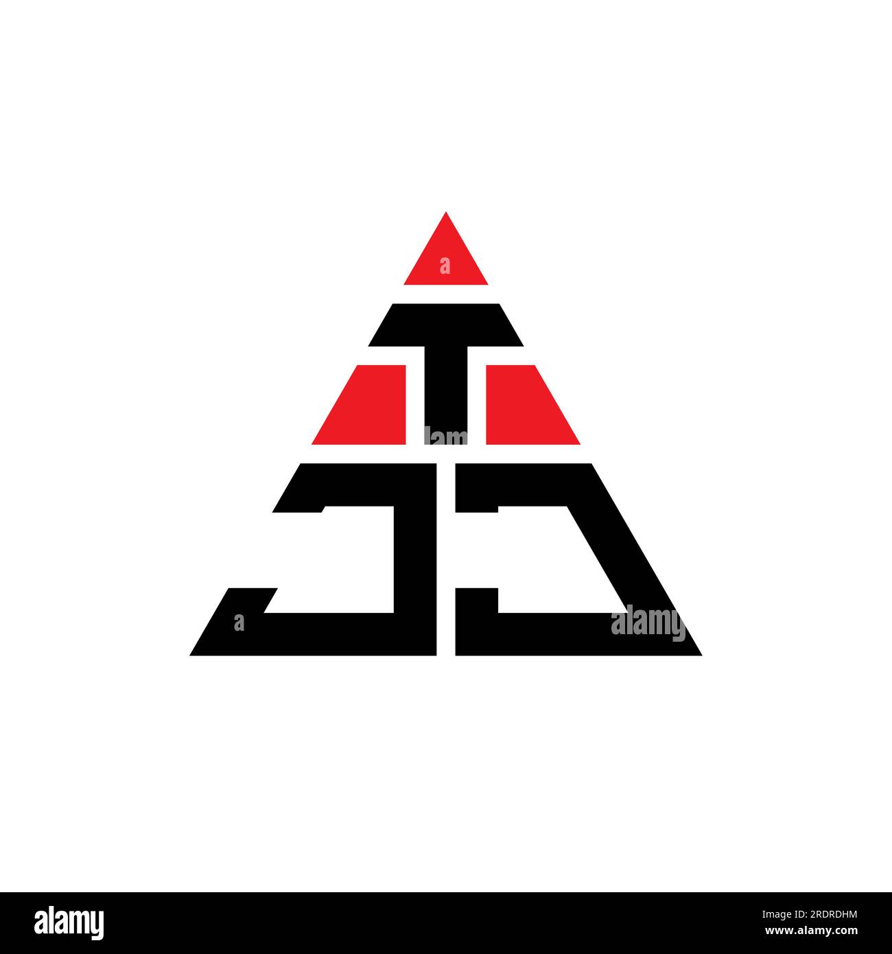 TJJ triangle letter logo design with triangle shape. TJJ triangle logo ...