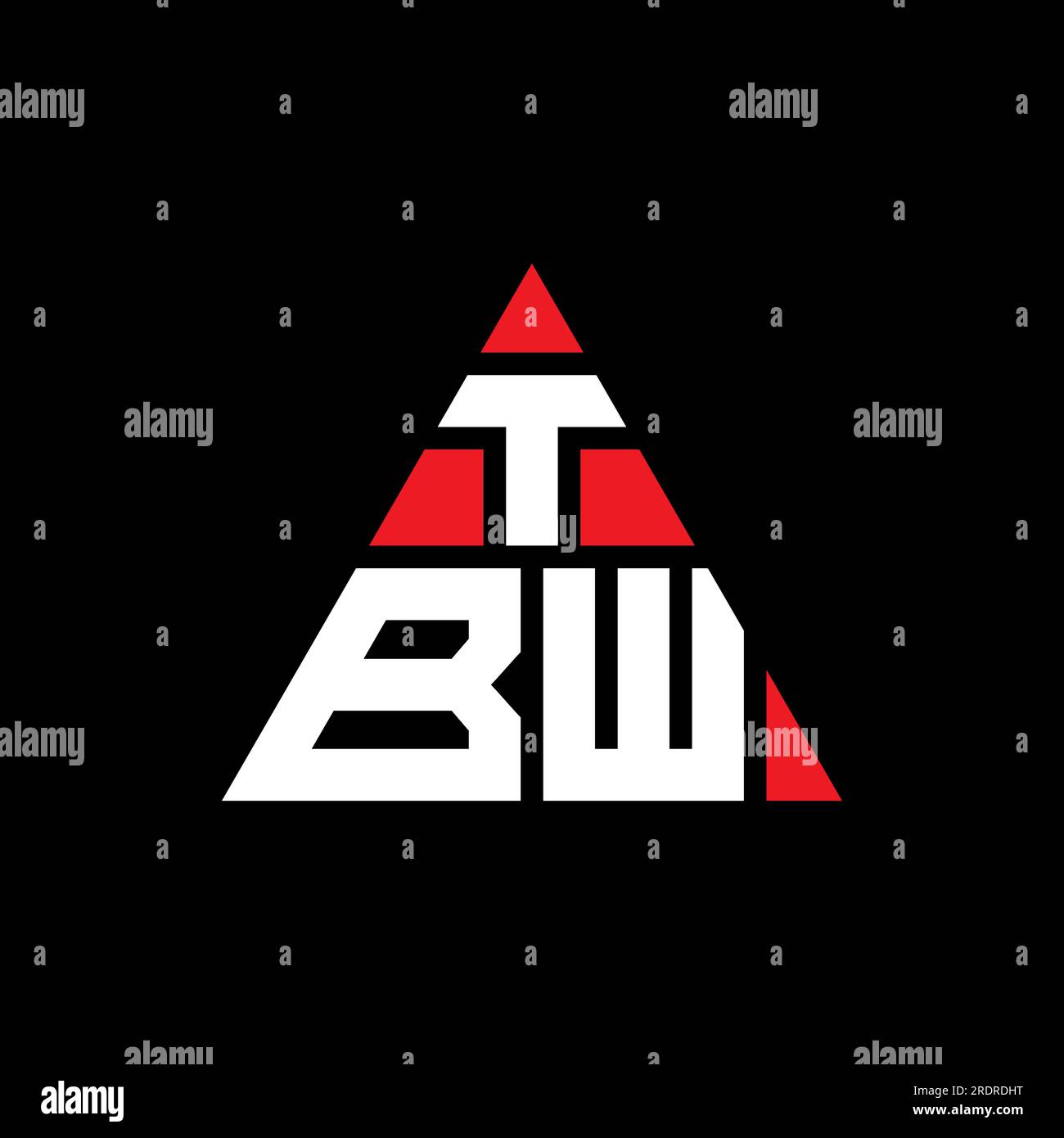 TBW triangle letter logo design with triangle shape. TBW triangle logo design monogram. TBW ...