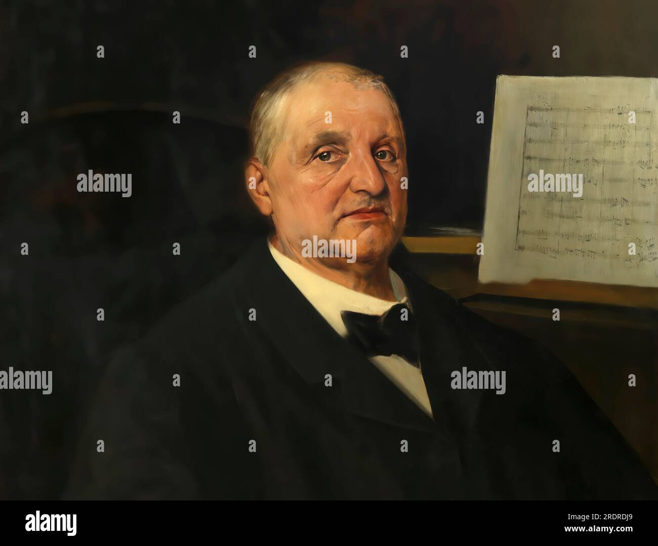 Portrait of Josef Anton Bruckner, 1824 – 1896, Austrian composer ...