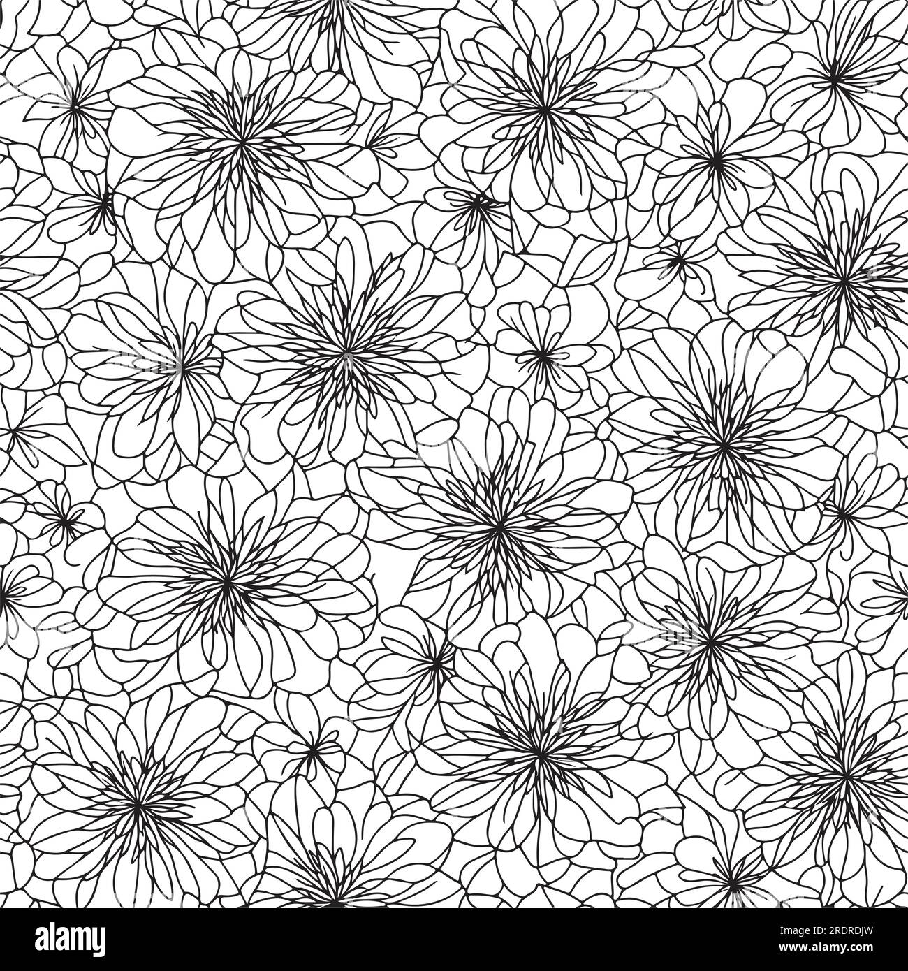 Wallpaper daisy flower Stock Vector Images - Alamy