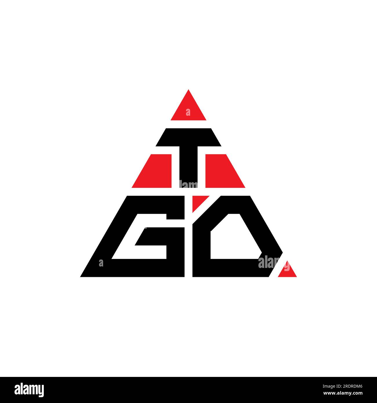 TGO triangle letter logo design with triangle shape. TGO triangle logo ...