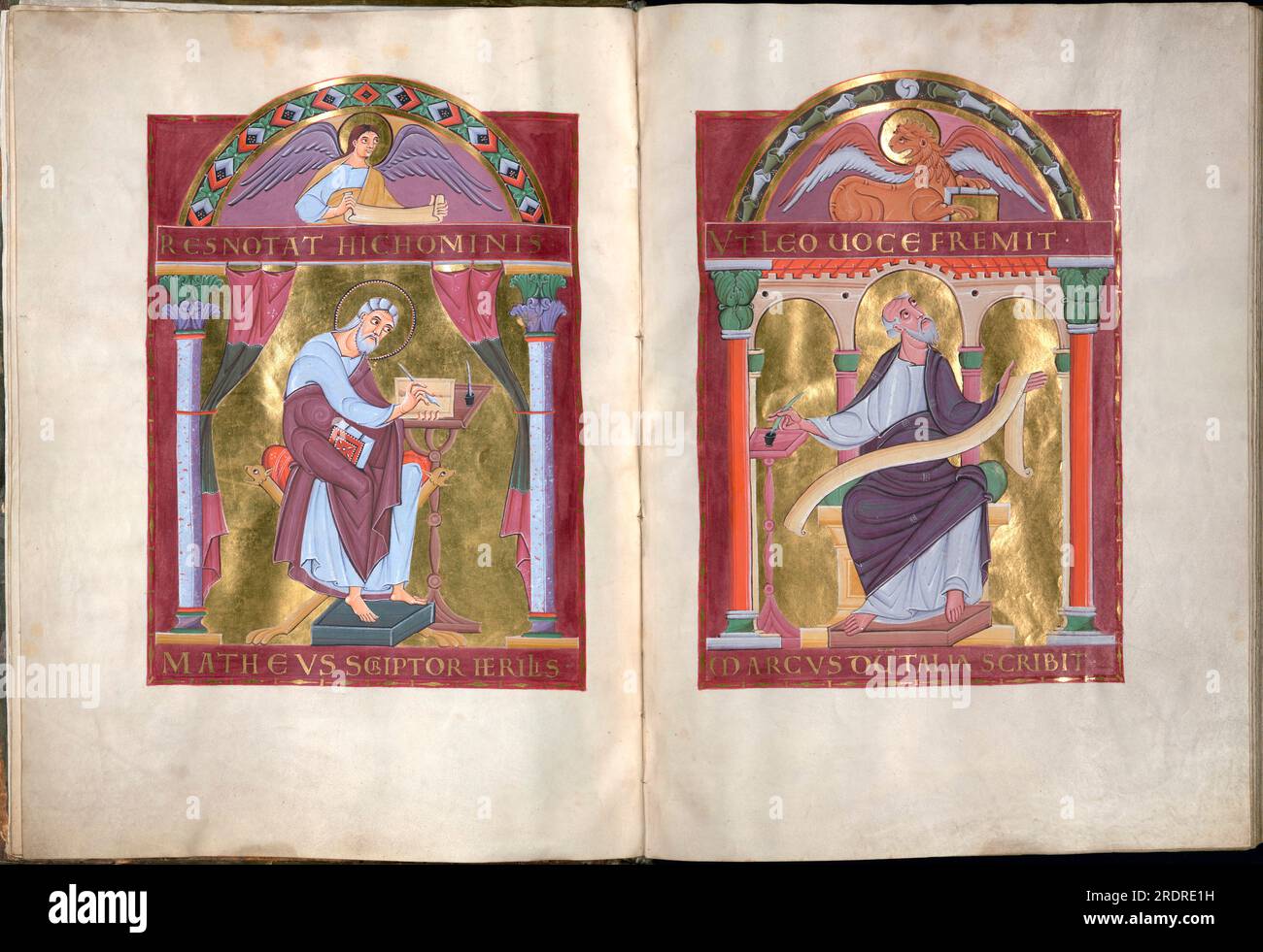 Mark the Evangelist, Matthew the Apostle, Seeon Evangeliary or ...