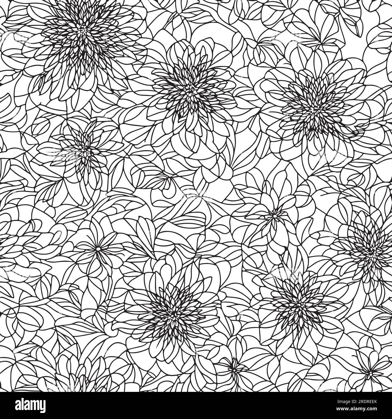 Wallpaper daisy flower Stock Vector Images - Alamy