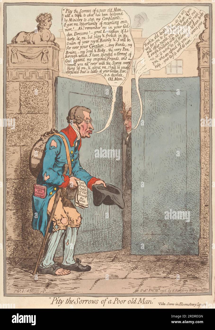 Pity The Sorrows of a Poor Old Man, Vide, Scene in Bloomsbury Square ...