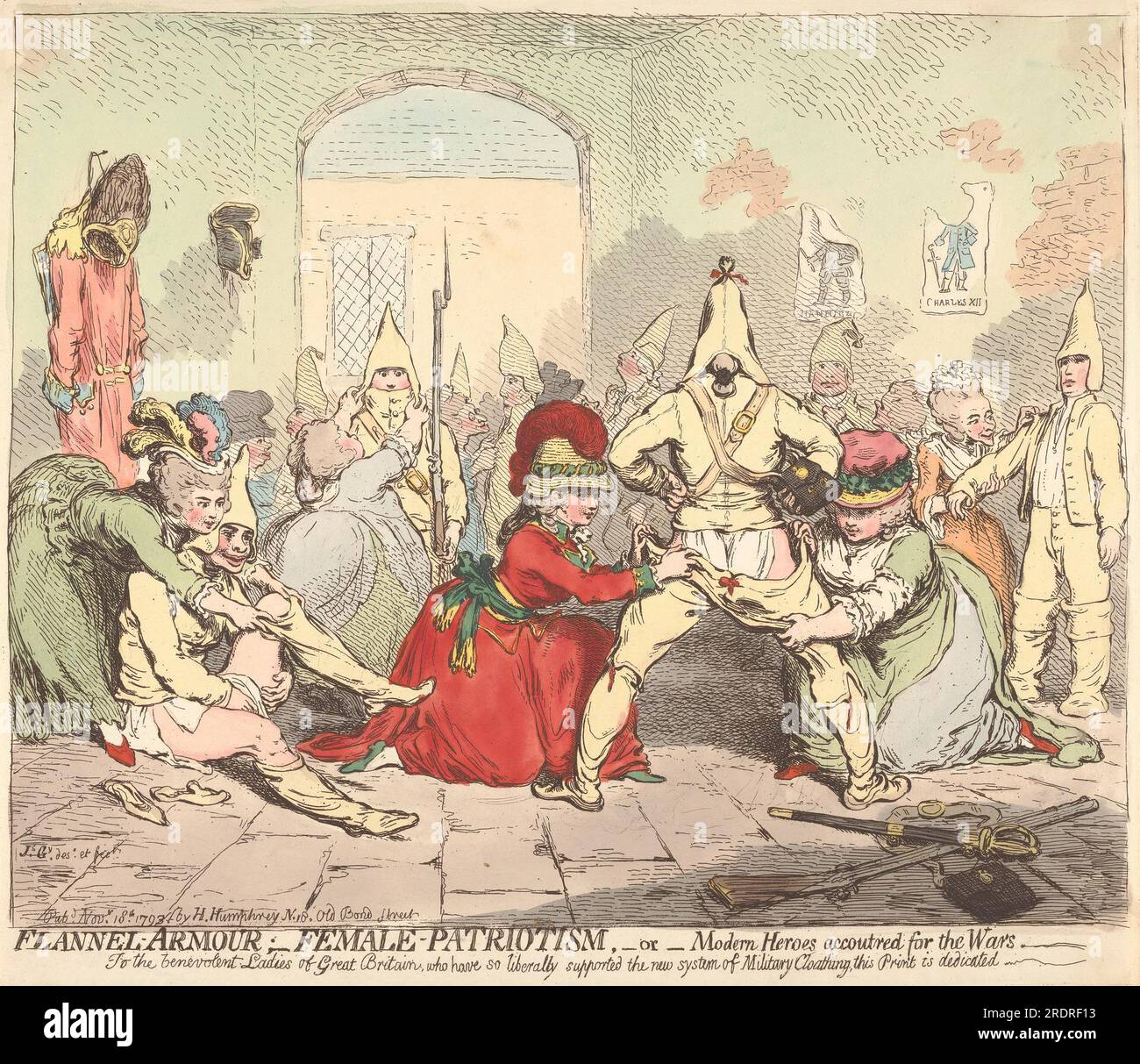 Flannel-Armour; Female-Patriotism, -or- Modern Heroes Accoutred for the ...