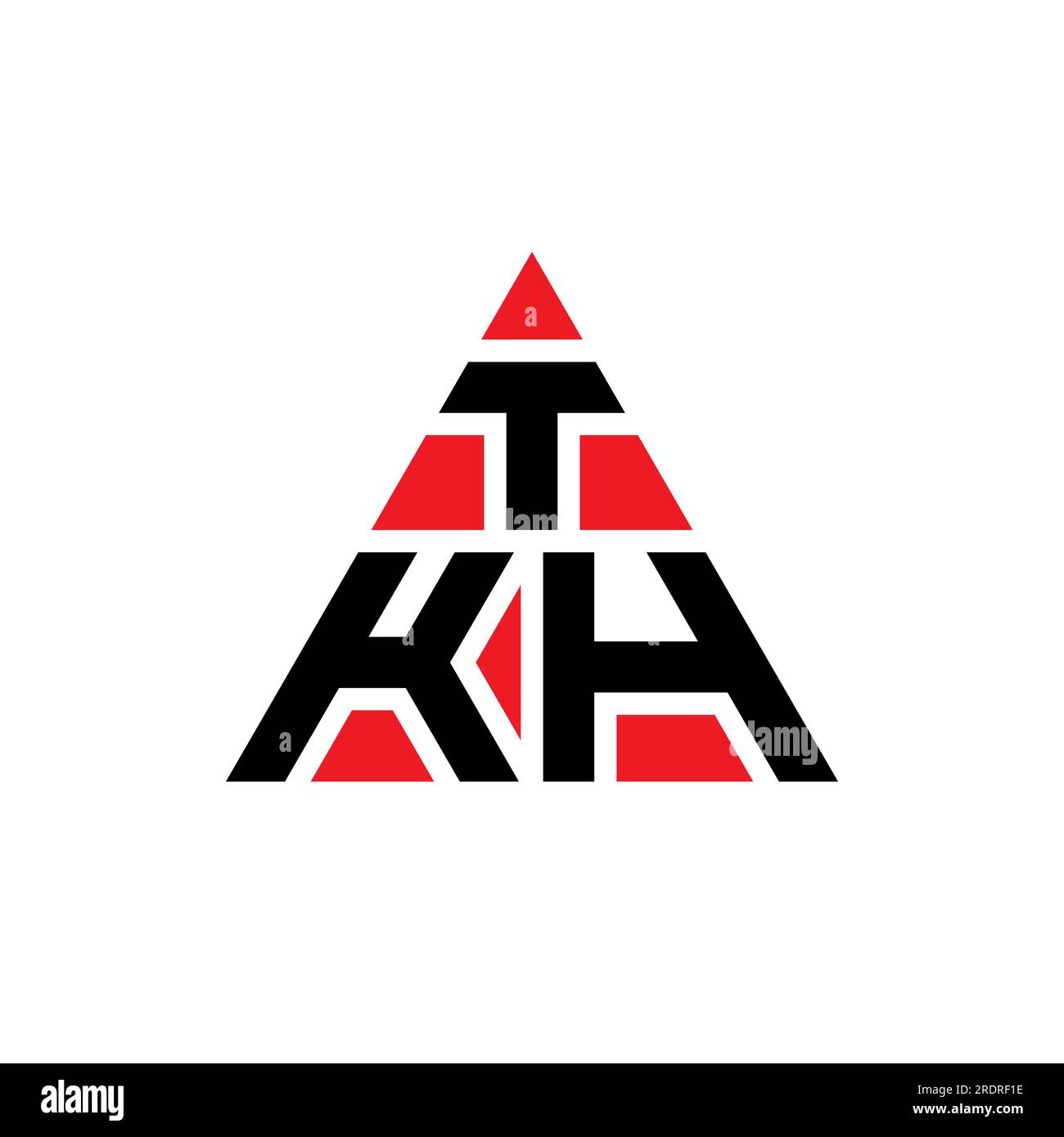 TKH triangle letter logo design with triangle shape. TKH triangle logo ...