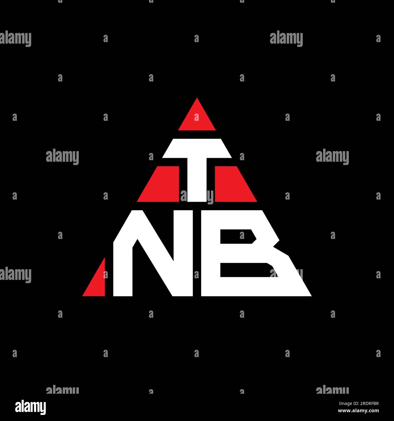 TNB triangle letter logo design with triangle shape. TNB triangle logo ...