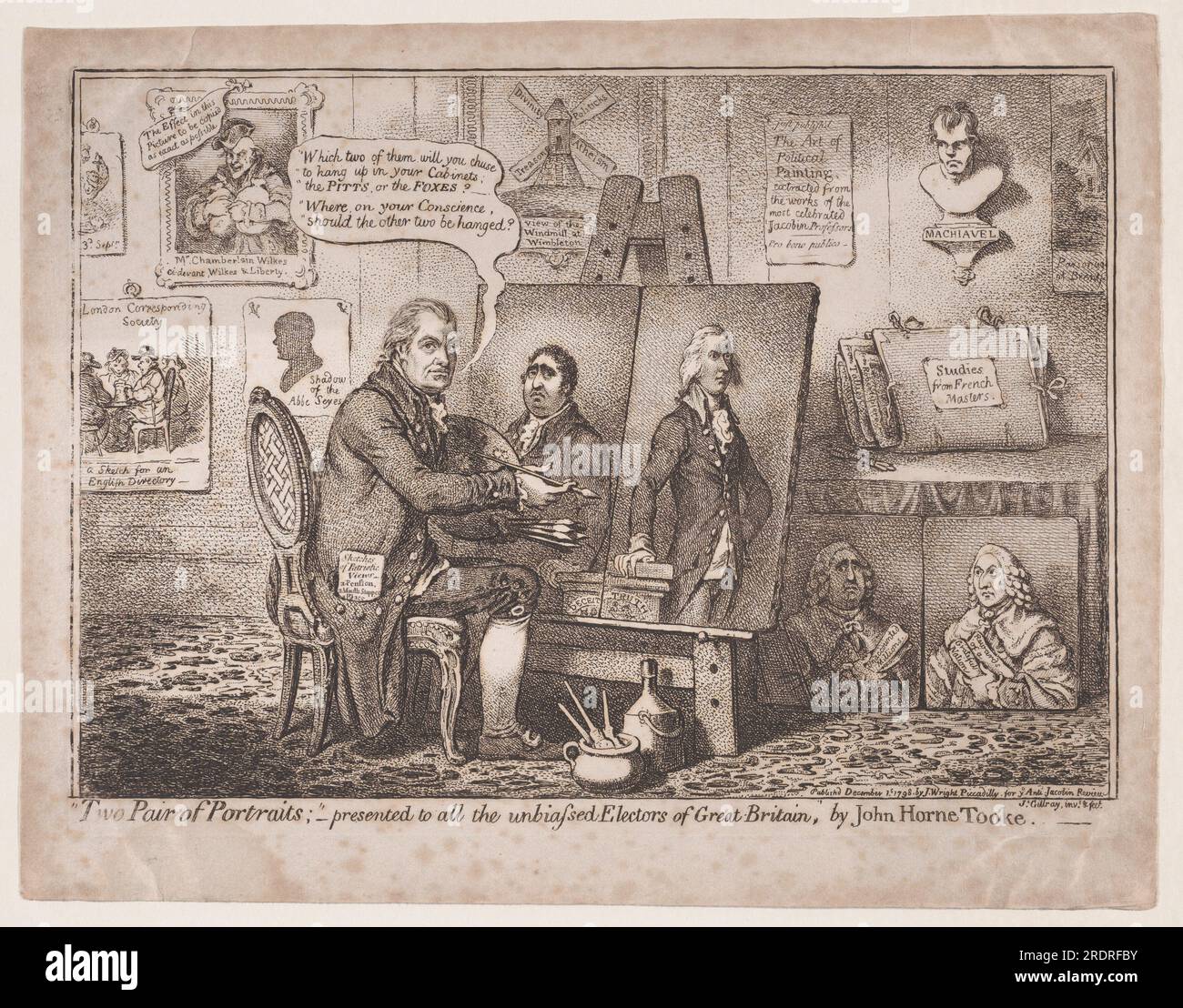 "Two Pair of Portraits" presented to all the unbiased Electors of Great ...