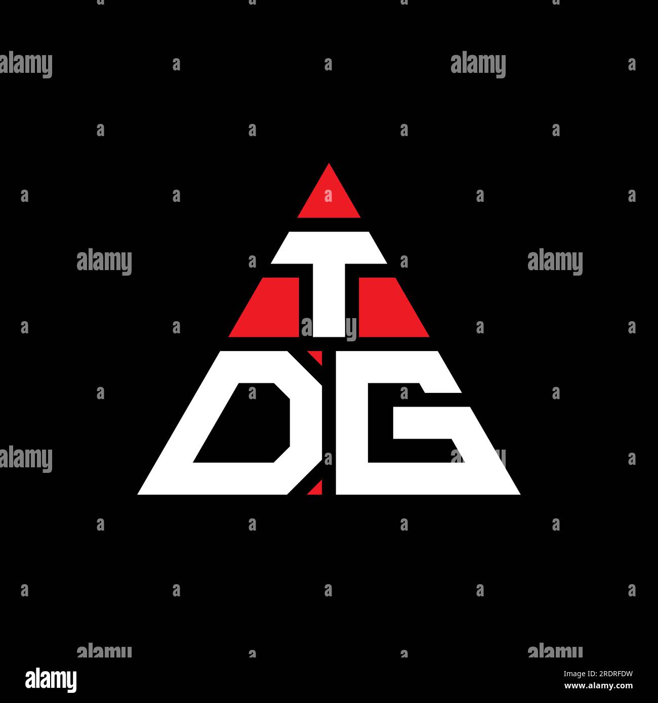 TDG triangle letter logo design with triangle shape. TDG triangle logo ...