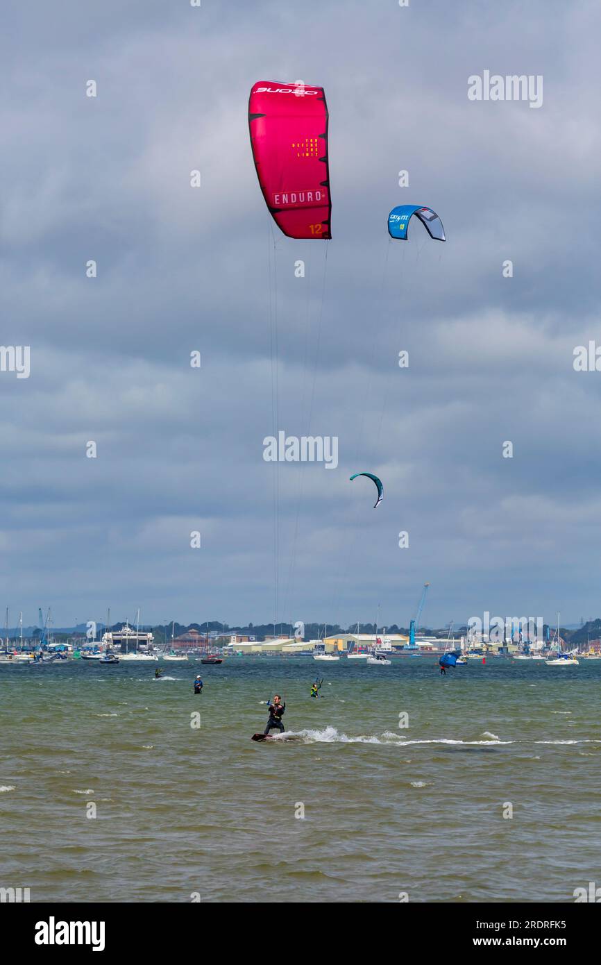 Sandbanks, Poole, Dorset UK. 23rd July 2023. UK weather: sunshine with ...